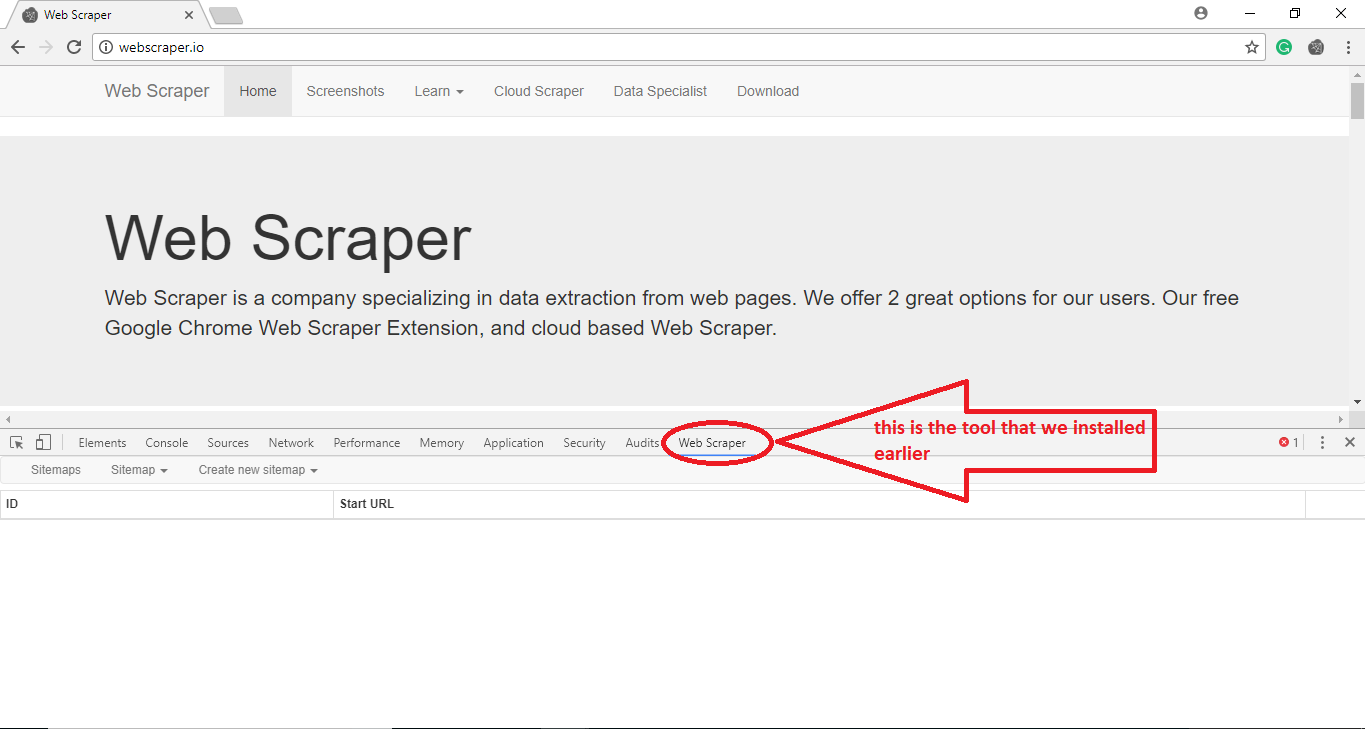 How to install Webscraper.io extension in Chrome