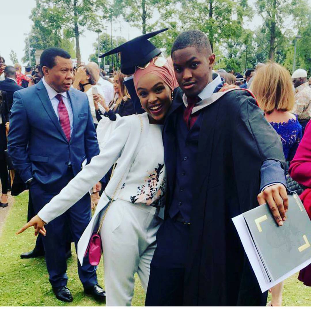 Photos: Businessman Sani Dangote's son graduates from UK University
