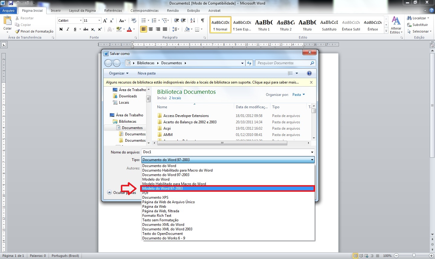 Como Salvar Documentos do Office (Word, Excel, Power Point) para abrir ...