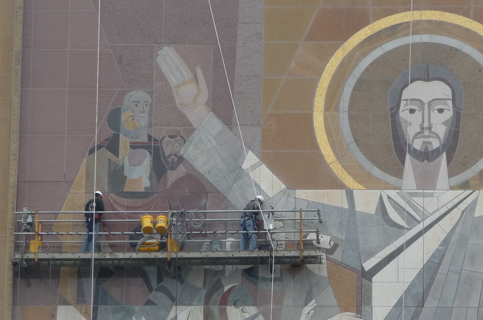 Pathteacher: Touchdown Jesus having a procedure done on his throwing elbow?
