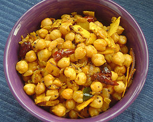 BEST FOOD RECIPES IN SRI LANKA: Chickpea Stir Fry - Kadala Thel Daala