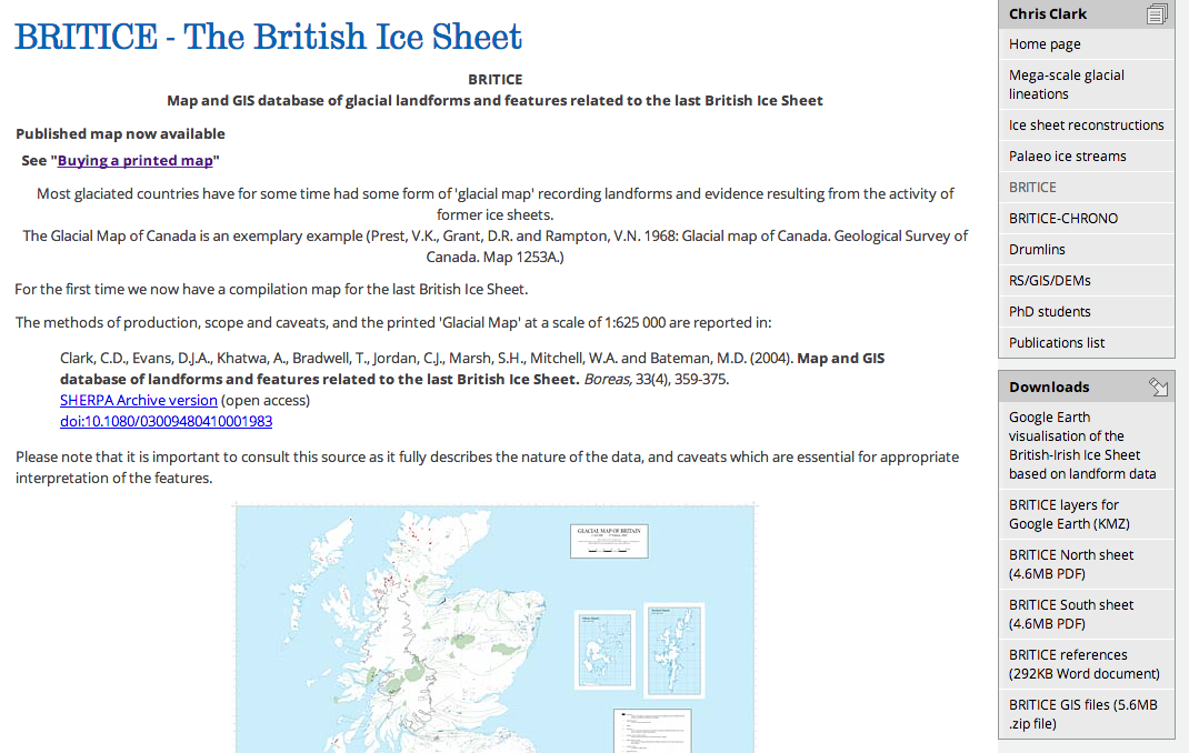 BRITICE - mapping the ice sheets that covered Britain