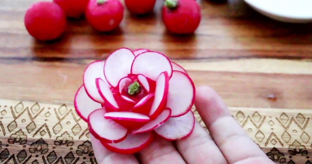 ItalyPaul - Art In Fruit & Vegetable Carving Lessons: Radish Rose ...