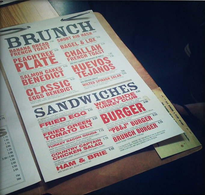 The Art Around Us Typography Big Font Menu
