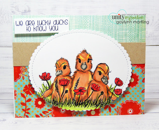 Neat Nook Creations: We are lucky ducks to know you handmade card.