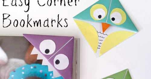 My Owl Barn: DIY: Easy Corner Bookmarks