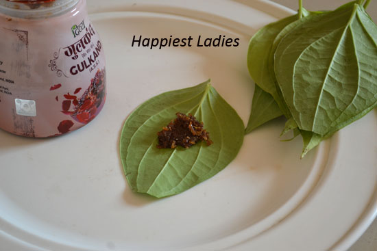 Homemade Sweet Paan/Sweet Betel Leaf - Happiest Ladies