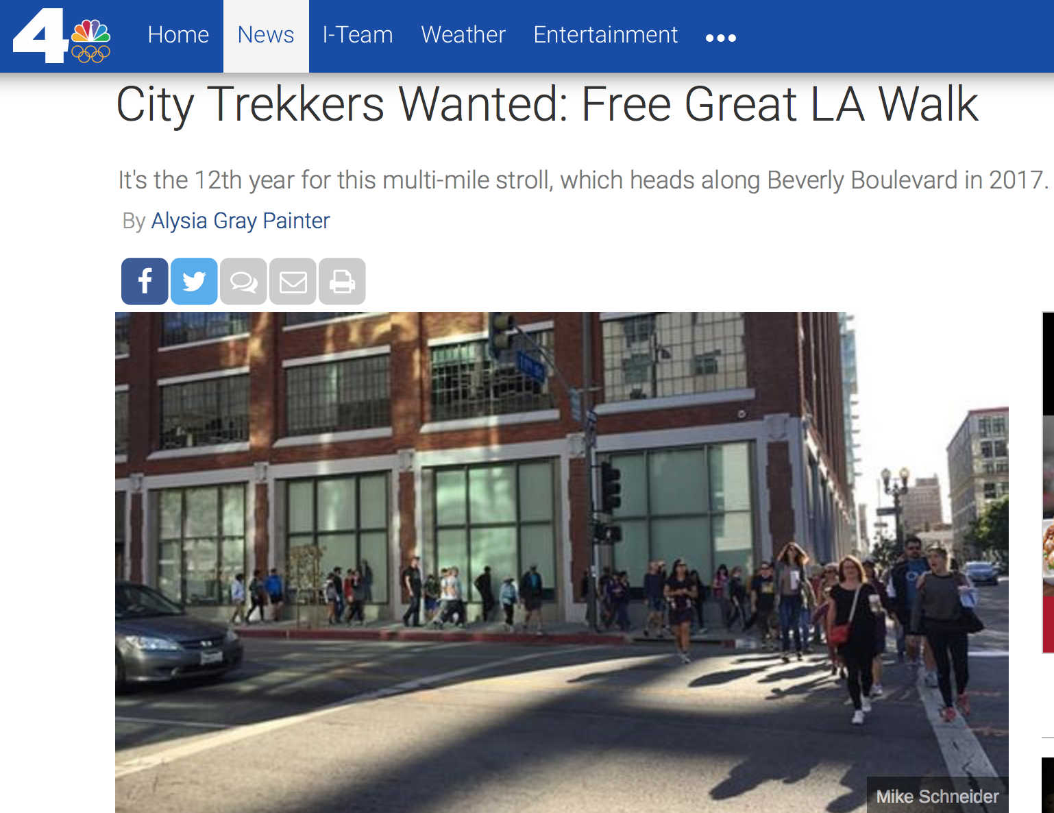 The Great Los Angeles Walk: Great LA Walk In The News: NBC4, LA Daily ...