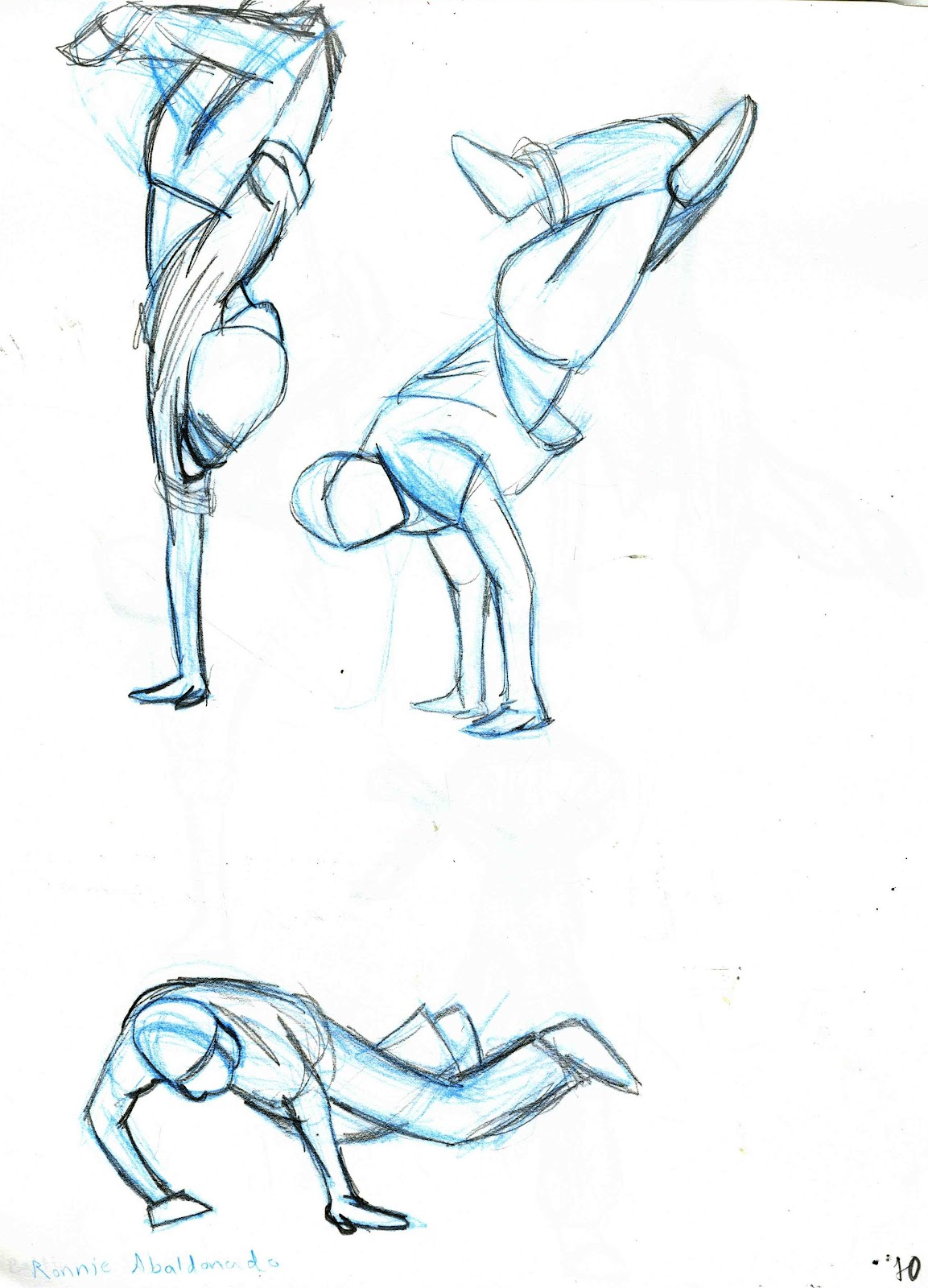 Motion Man's Flipbook: Bboy Gesture Drawings
