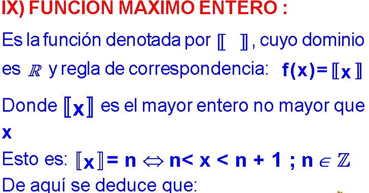FUNCIÓN MÁXIMO ENTERO PROBLEMAS RESUELTOS