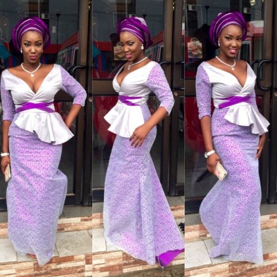 Check Out This Creative Ankara and Lace Design - DeZango