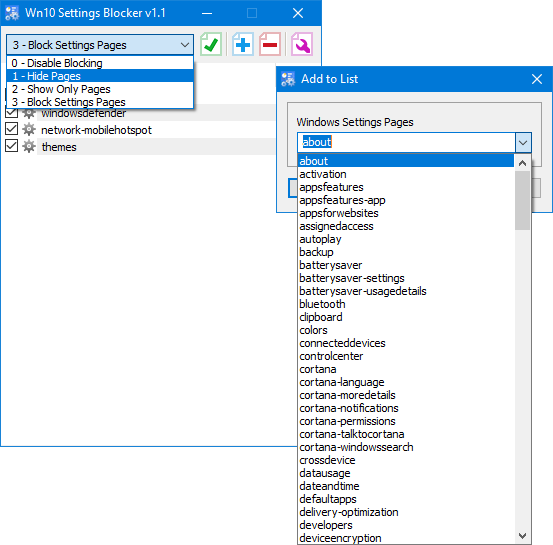 Win10 Settings Blocker indir