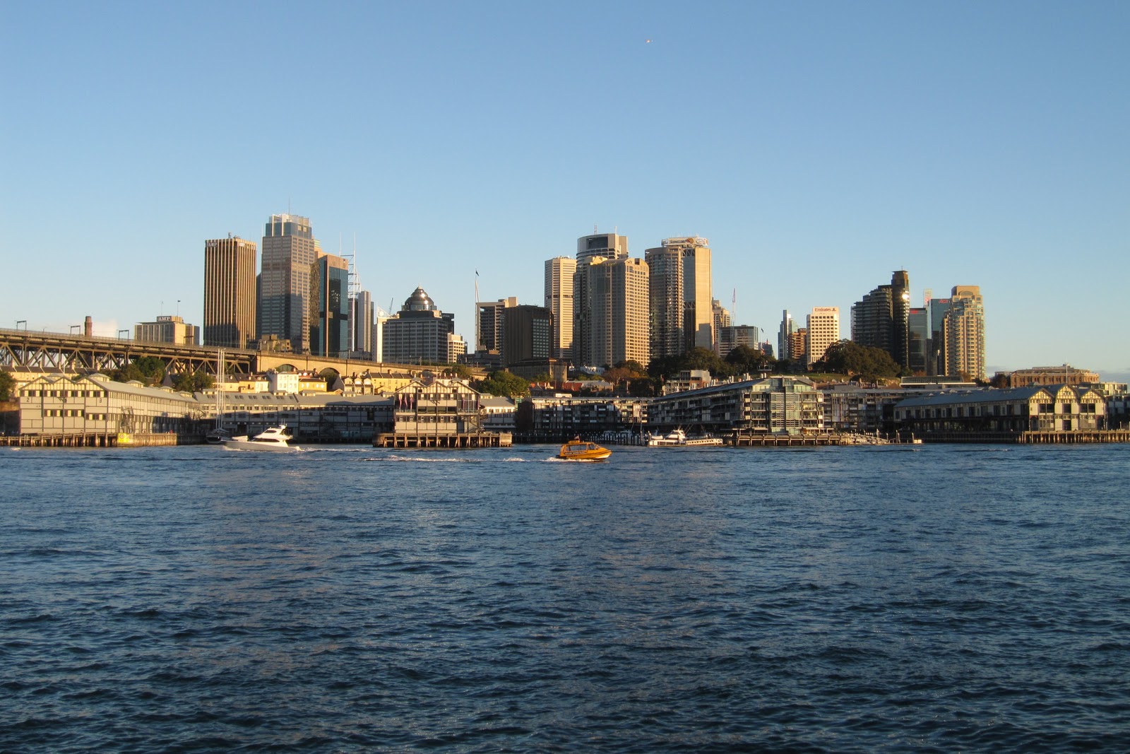 Sydney - City and Suburbs: Walsh Bay, Sydney skyline