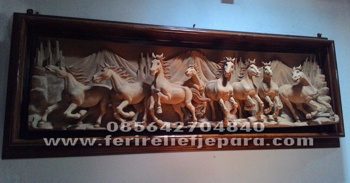 Ukiran Relief Kuda Lari Jepara - UKIR RELIEF 3 DIMENSI JEPARA