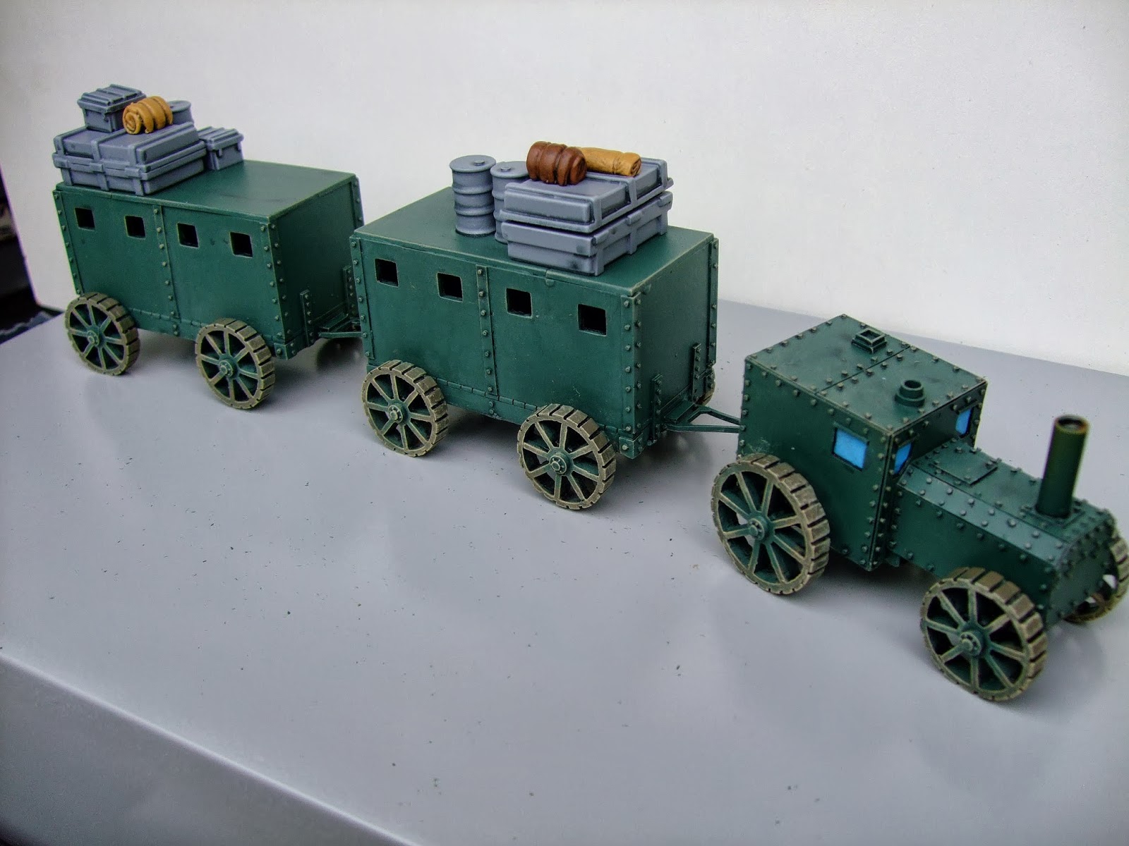 The Angry Lurker: 28mm Victorian Sci-Fi Armoured Land Train from ...