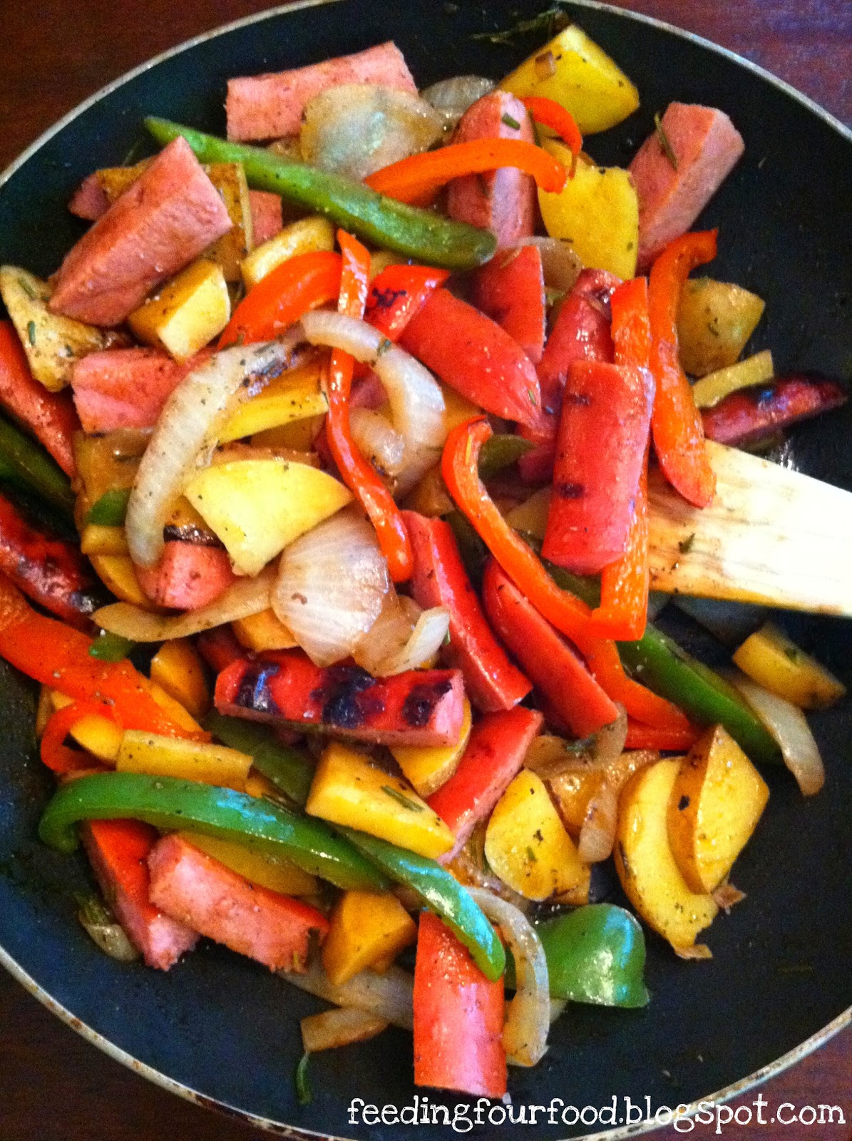 Feeding Four: One-dish Kielbasa Dinner