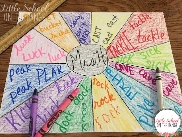 Little School on the Range: Combining Spelling with ART!