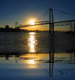SÓ GIFs. ╬╬ ╬╬ ╬╬ ╬╬ ╬╬ : Ponte Hercílio Luz - Florianópolis - SC.