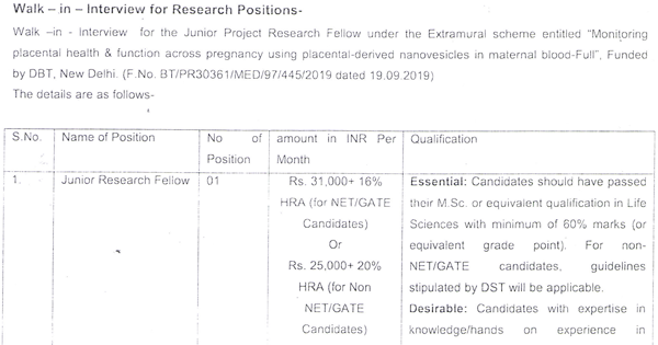 SGPGI Molecular/Cell Biology Project Walk INs