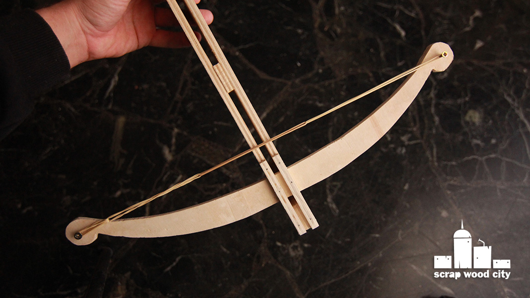 scrap wood city: How to make a wooden crossbow