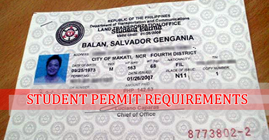 List of Qualifications Requirements & Procedures to get Student Permit ...