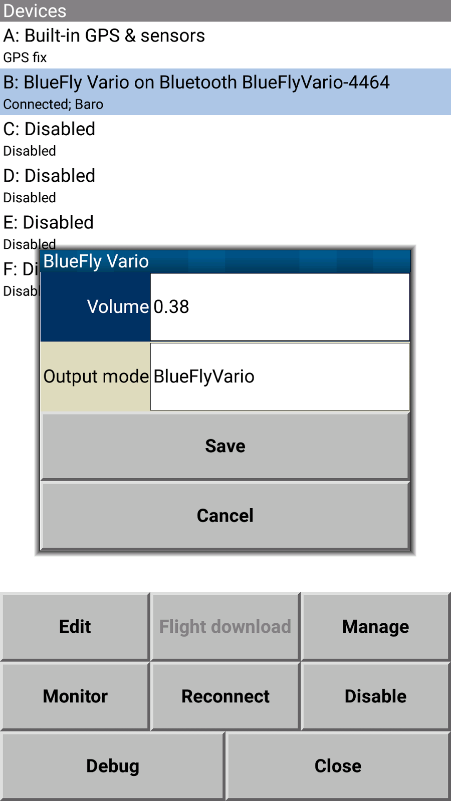 Blue Fly Vario development: More BlueFly and XCSoar Integration