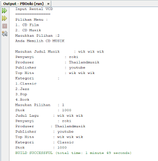 Sistem Informasi: Program Java menggunakan inheritance