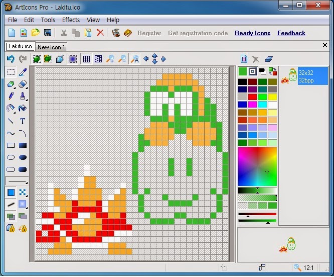 Studio 1902: Super Mario Bros - Lakitu Dot(Size 32X32)