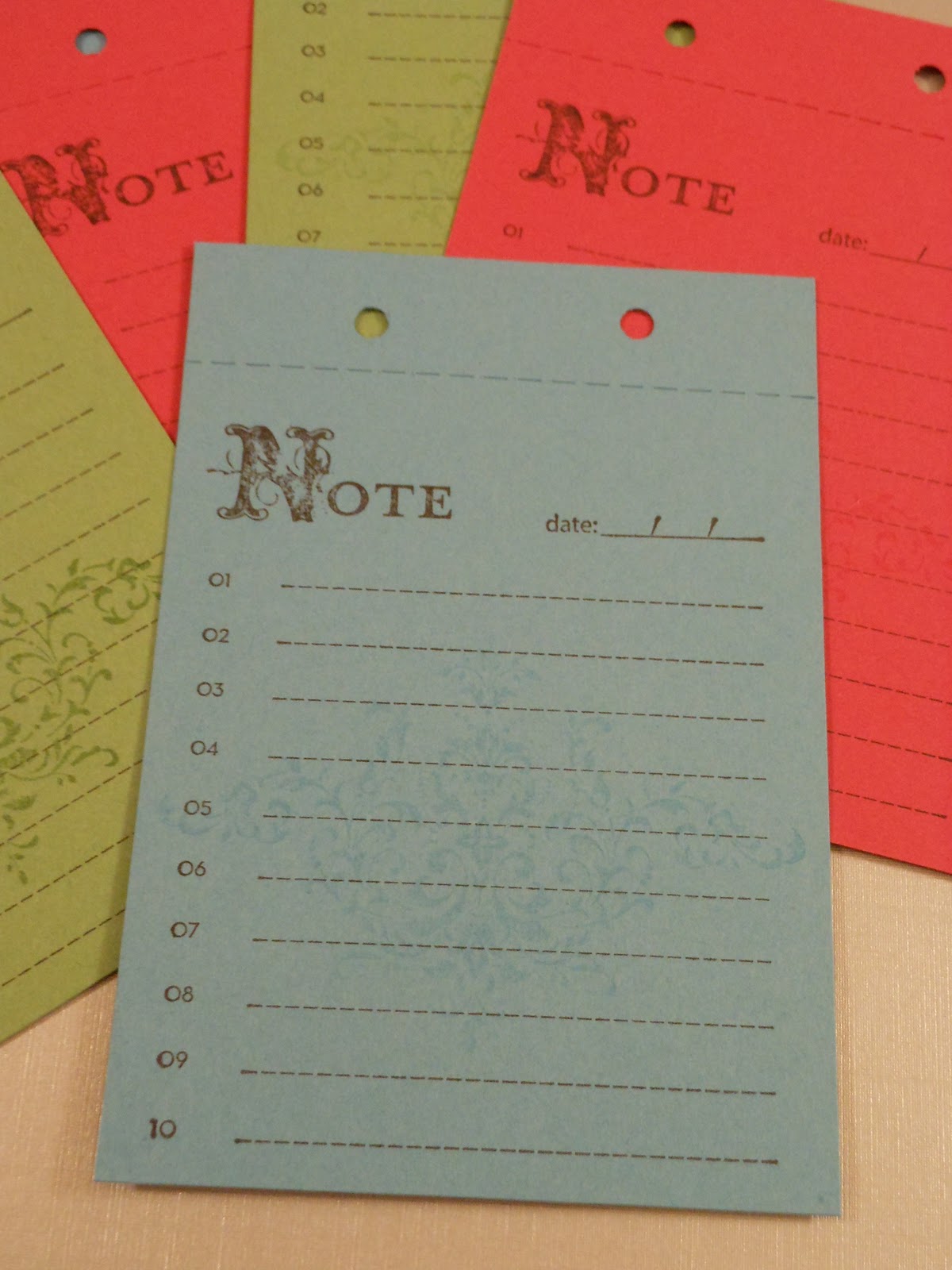 A Layered Life: Note Pads - Great Stocking Stuffer!