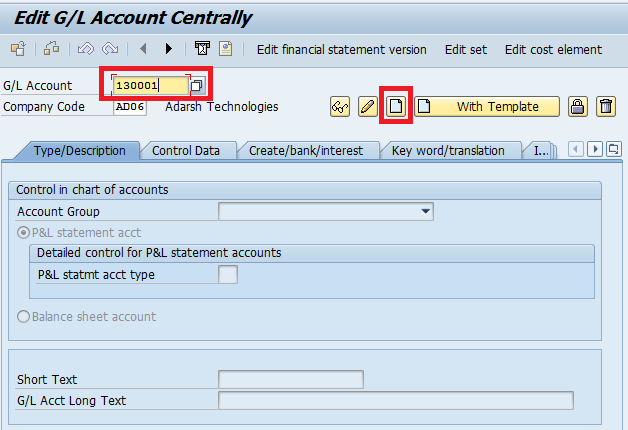 SAP FICO Central: How to Create Sundry Creditors GL Account