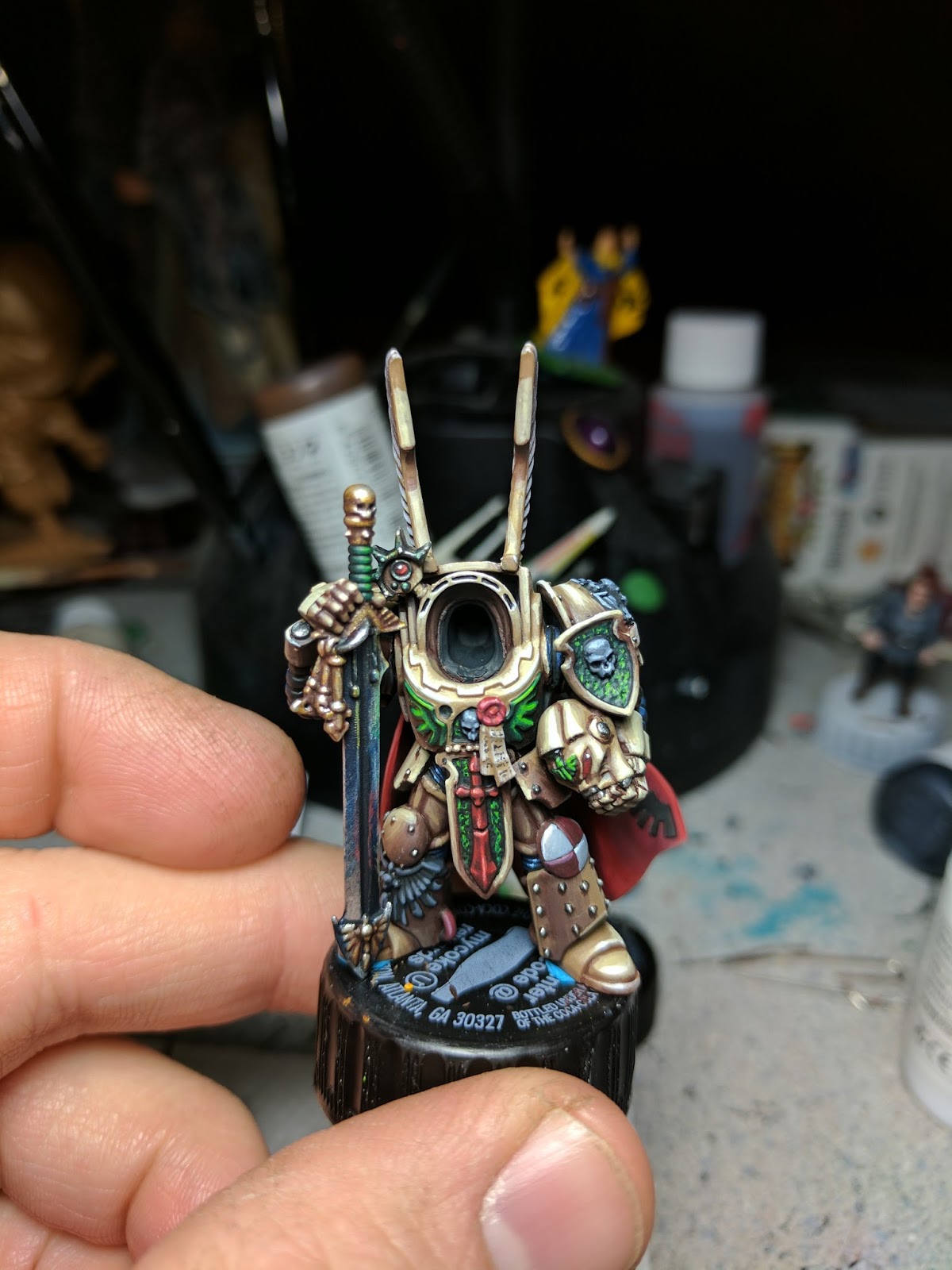 Brush Wizard: WIP - Deathwing Terminator Captain: He's Pretty Much Finished