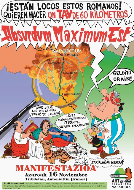 Eleak Nafarroa: AHT-TAV: Larunbatean manifa golosala. El sábado ...