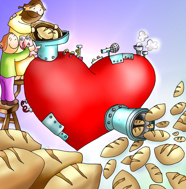 RECURSOS CM: 9 Dibujos Fano: " CORAZÓN DE JESÚS"