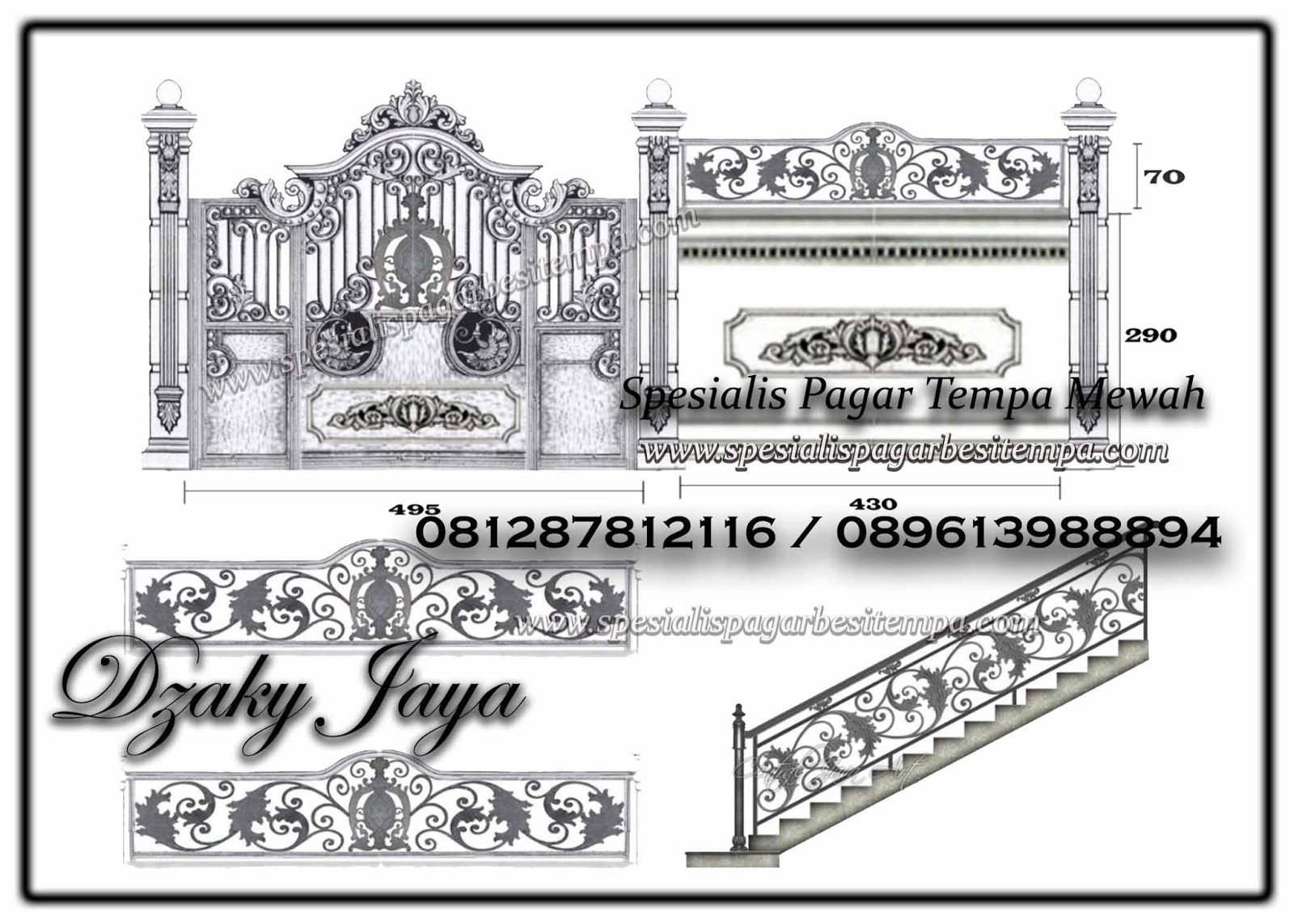 HARGA PAGAR BESI TEMPA KLASIK - Bengkel Pagar Tempa Klasik