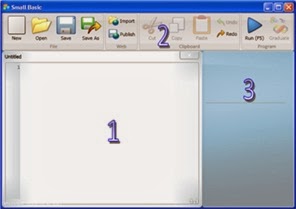 Small Basic ders notları: Small Basic çalışma ekranı