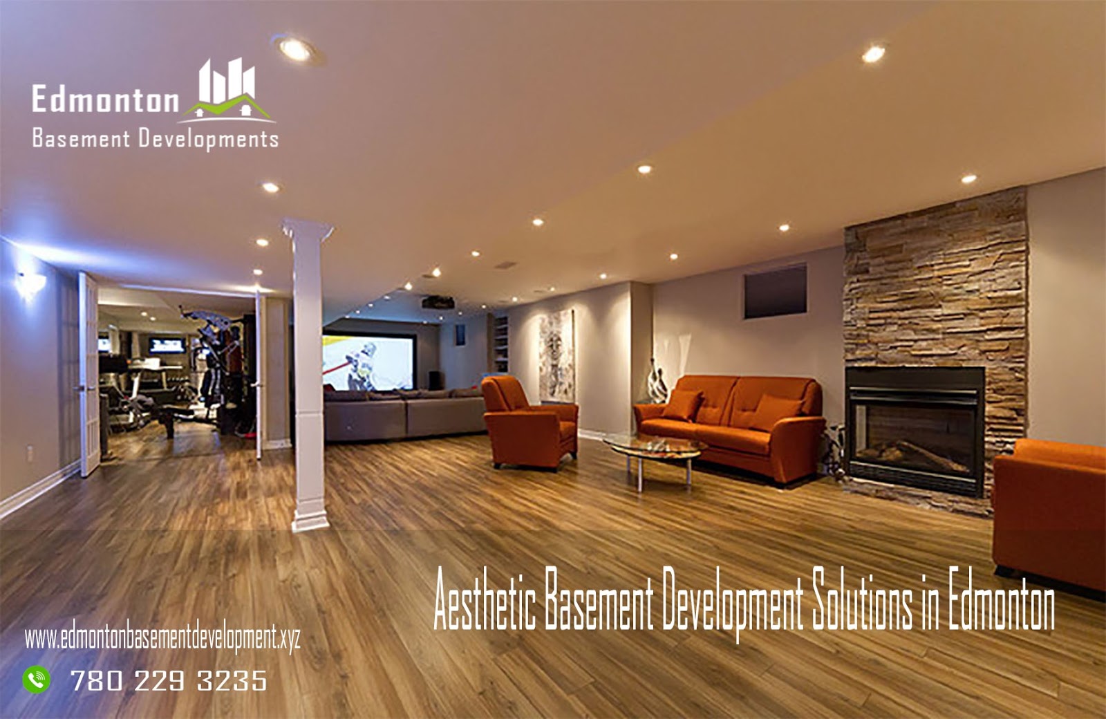 Basement Development Solutions in Edmonton: Aesthetic basement ...