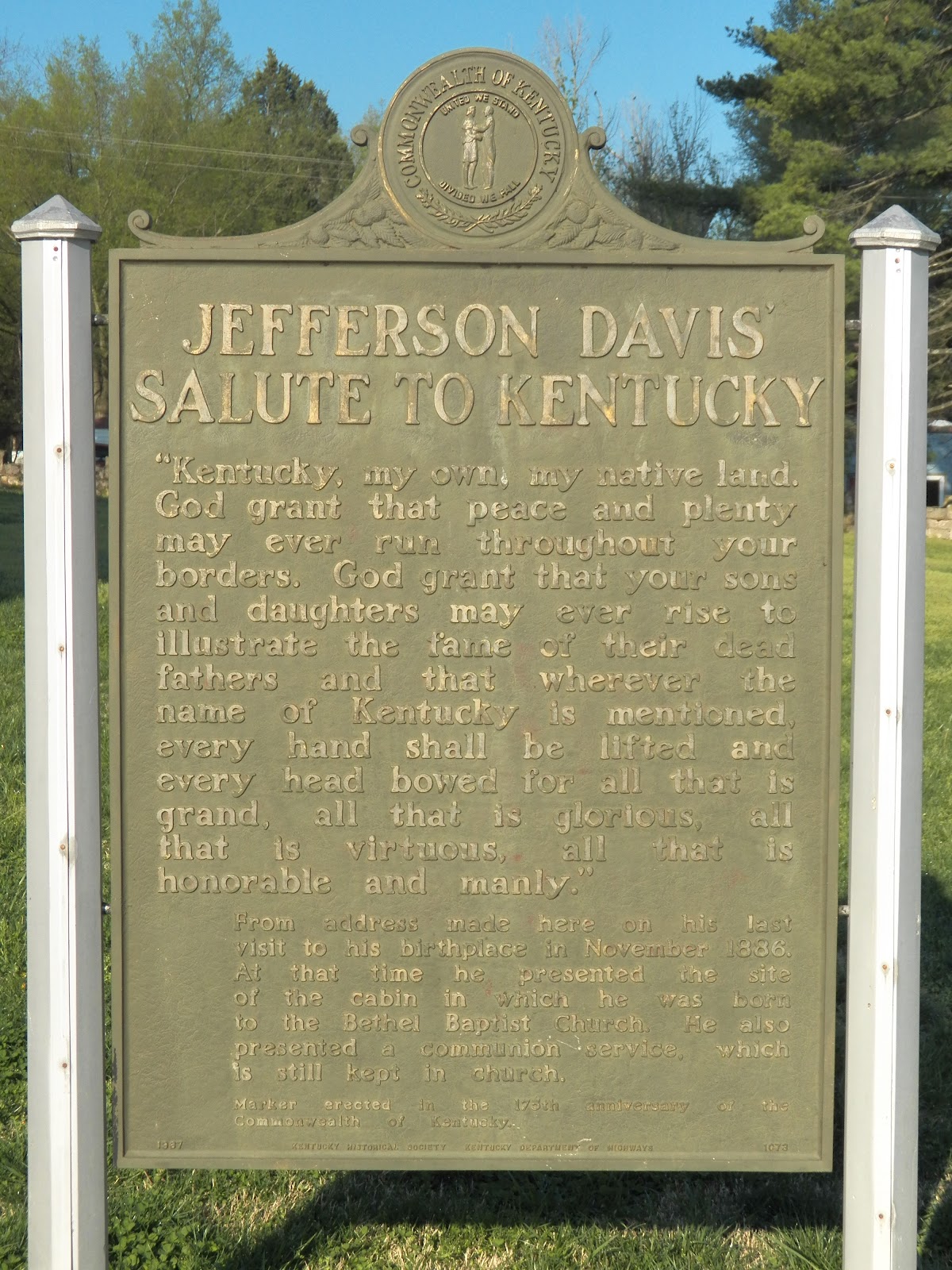 POTUS historical sites: POTCS historical sites: Jefferson Davis
