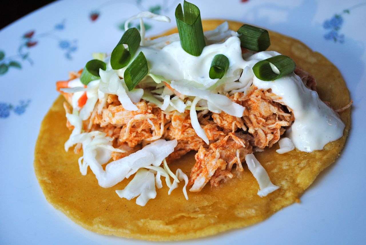 Stephanie's Cooking: CrockPot Buffalo Chicken Tacos