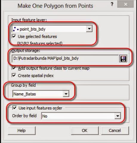 Û Dan akhir nya polygon terbentuk. Pemisahan didasarkan pada grup ...