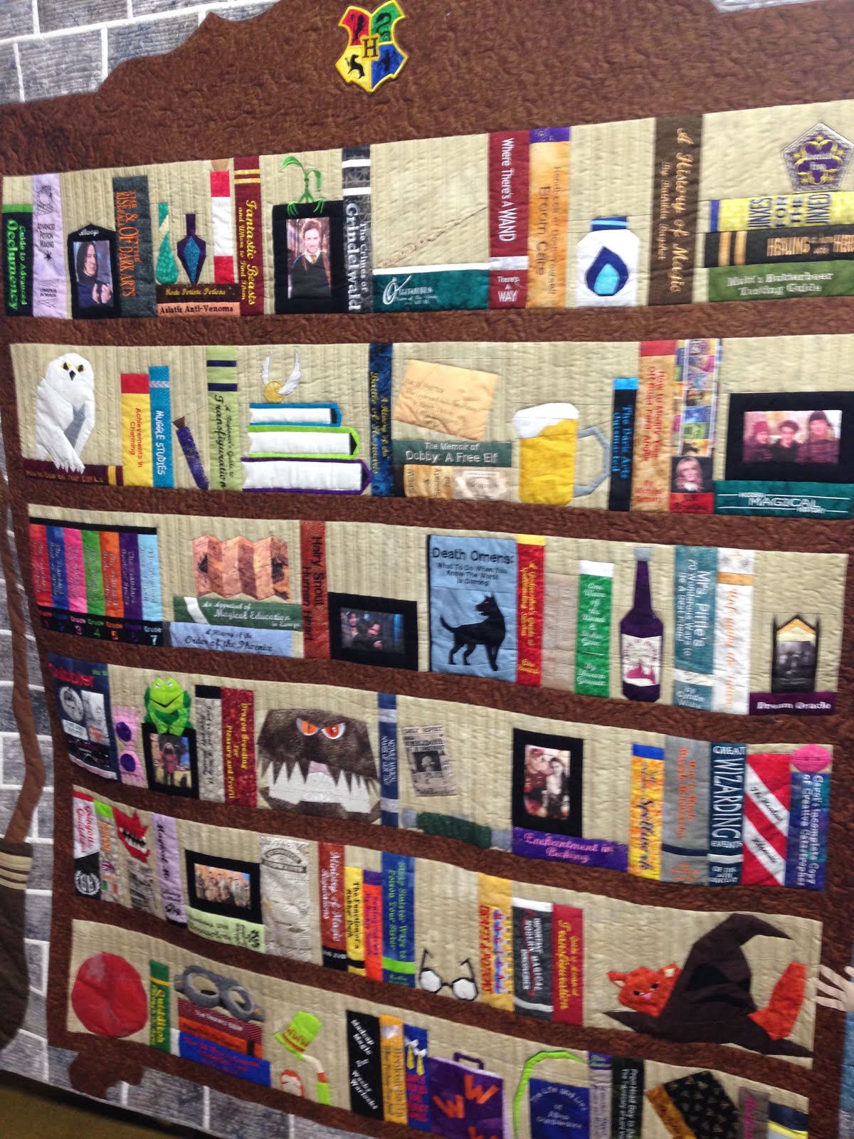 Voices from the Future: Harry Potter Bookshelf Quilt