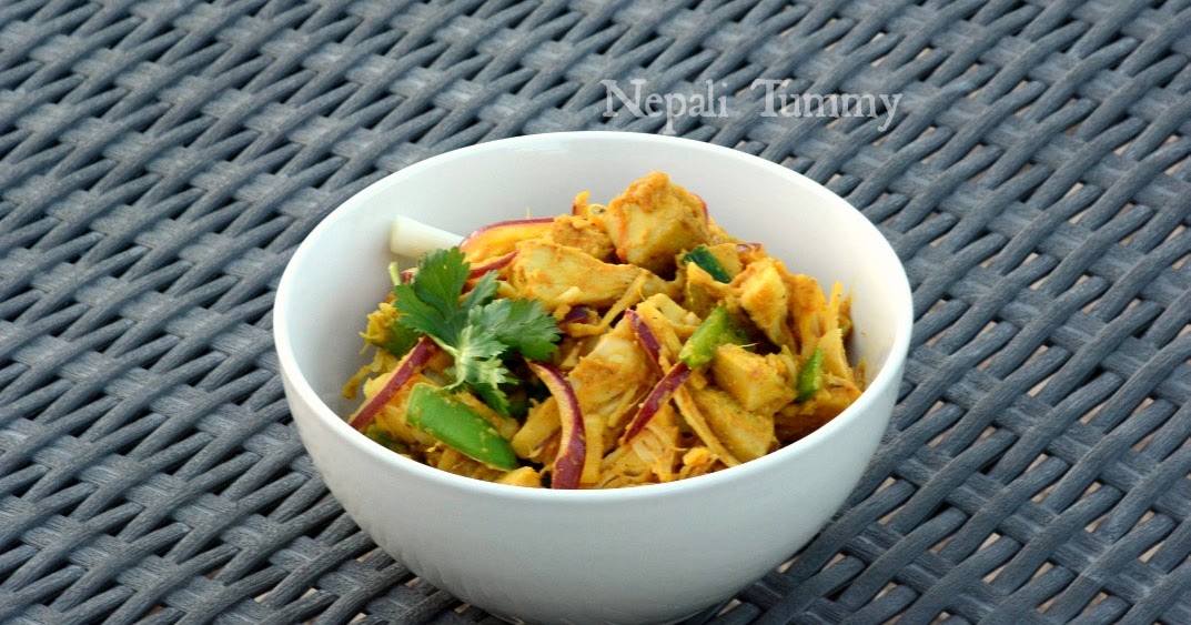 Nepali Tummy!!: Katahar Sadeko/Katahar Choila (Spicy Jackfruit Salad ...