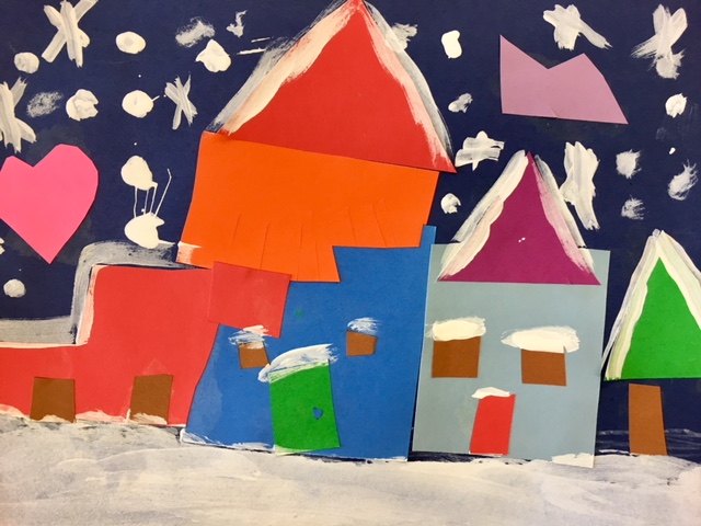 Art at Hosmer: Snowy Day Collages