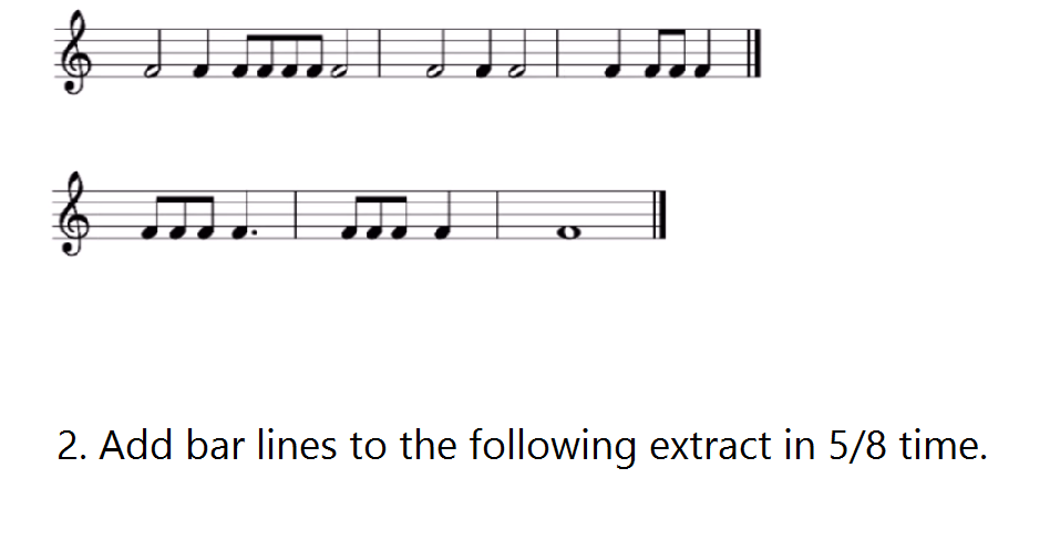 MusicOnlineUK: Lesson 5.1 - Irregular Time Signatures