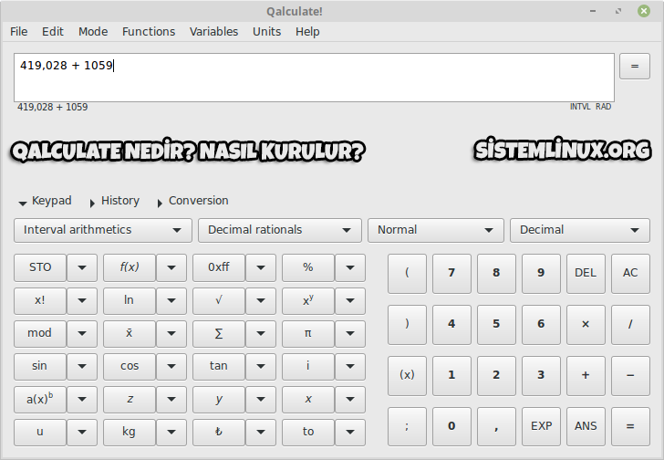 Qalculate! Nedir? Nasıl Kurulur?