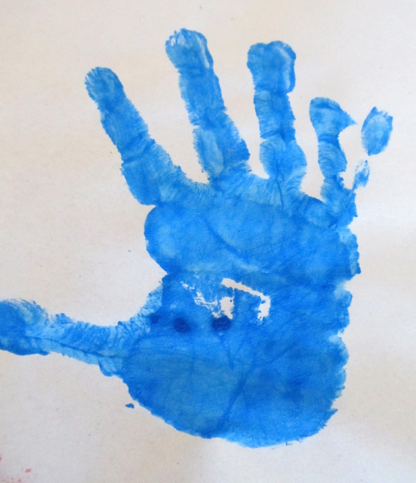 arthurandsage: Simple Wrapping Paper - hand prints