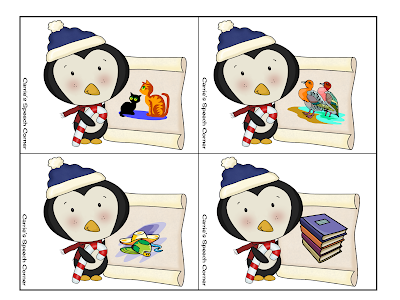 Carrie's Speech Corner: Penguin Plurals HW