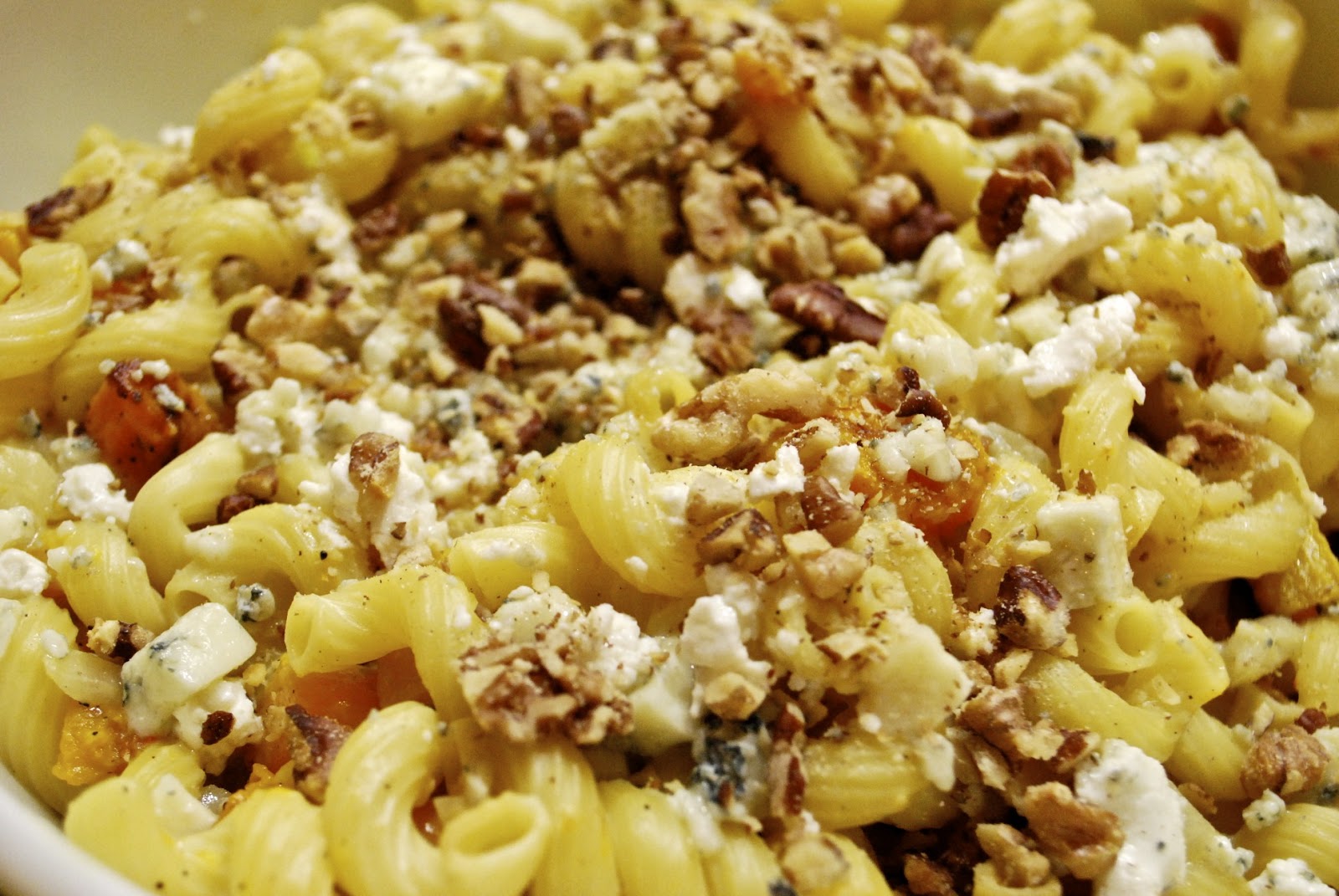 "Point-less" Meals: Creamy Butternut, Blue Cheese and Walnut Cavatappi