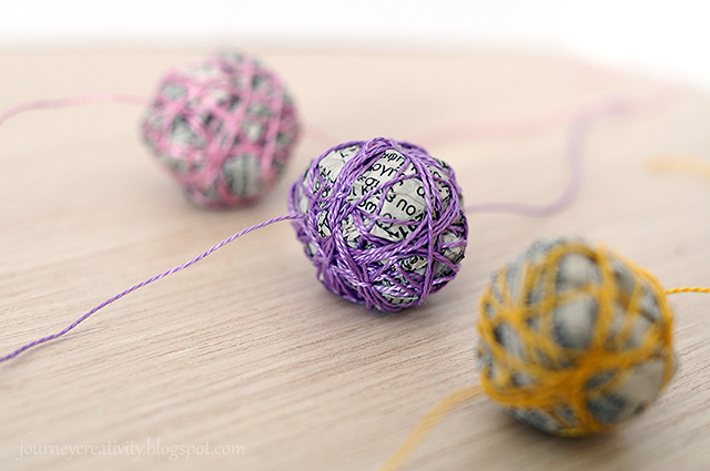 Newspaper necklace - Journey into Creativity