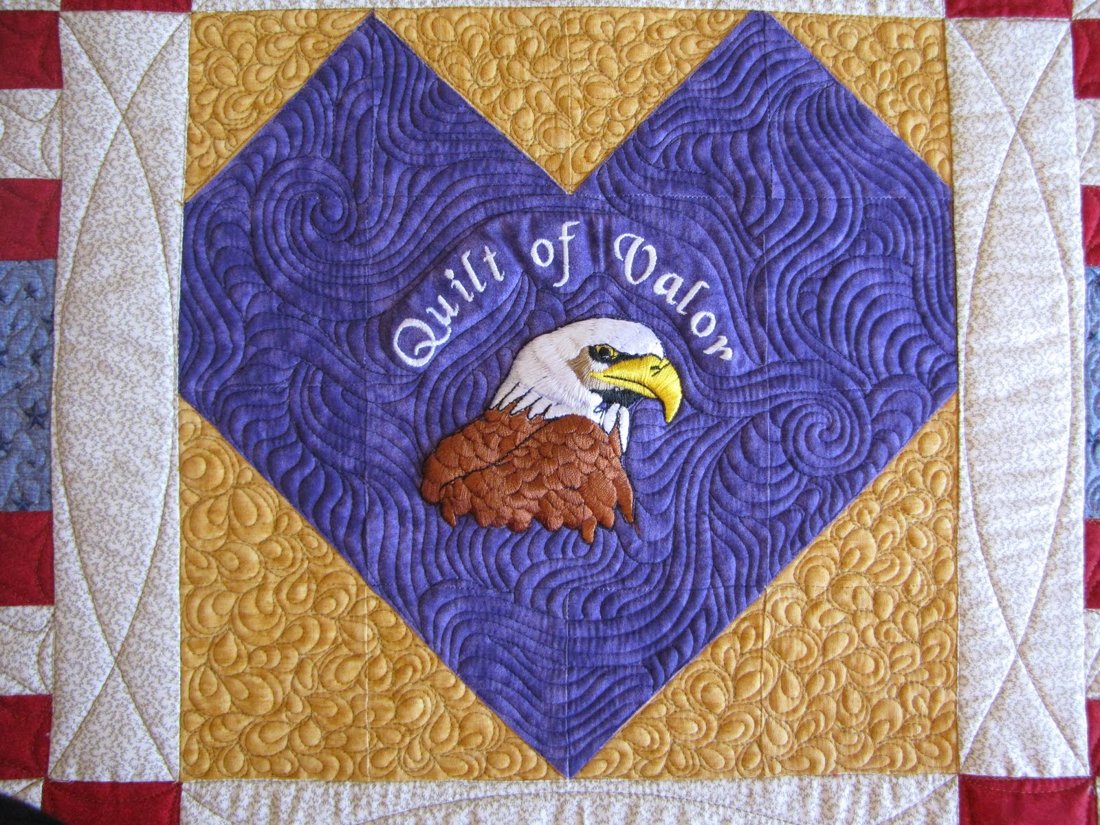Quilting In The BunkHouse: Purple Heart Quilt of Valor