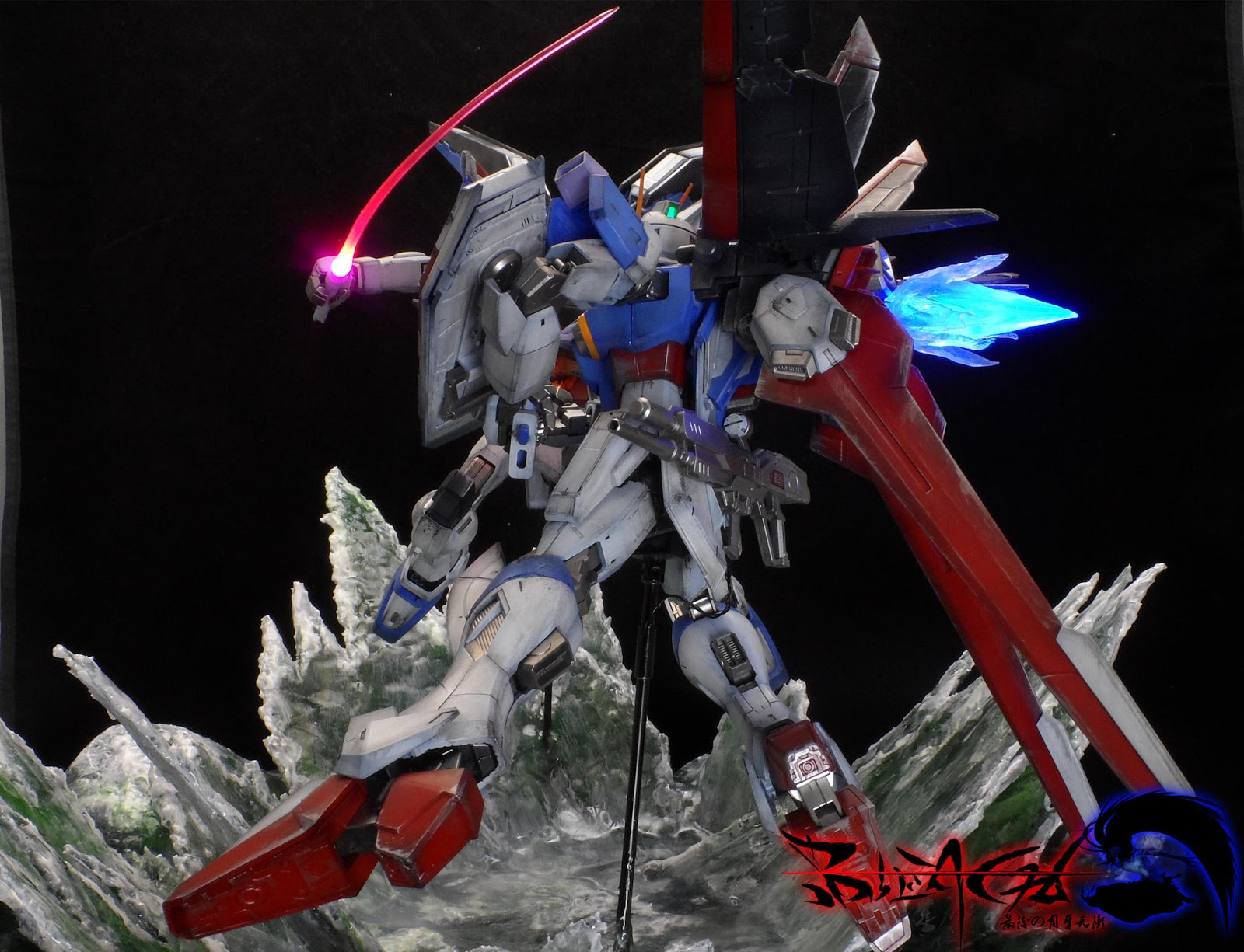 Custom Build: MG 1/100 Freedom Gundam VS MG 1/100 Force Impulse Gundam ...